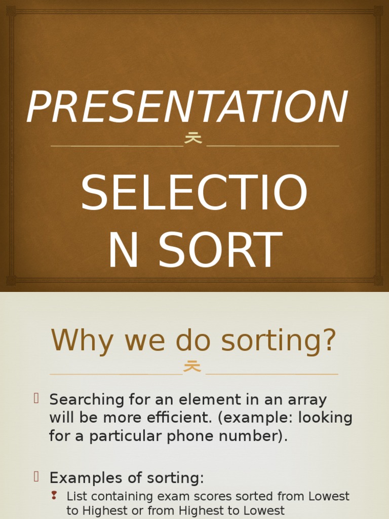 Selection Sort | PDF | Computer Programming | Computer Data Selection Sort | PDF | Computer Programming | Computer Data