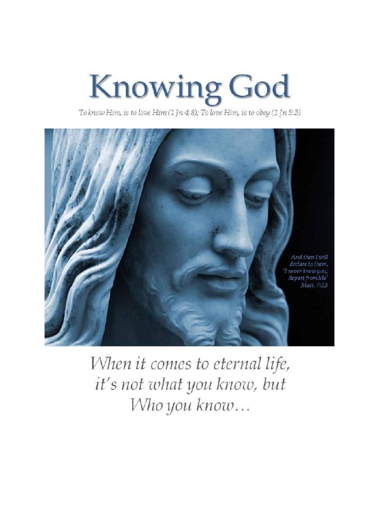 Knowing God | PDF | Assurance (Theology) | Grace In Christianity