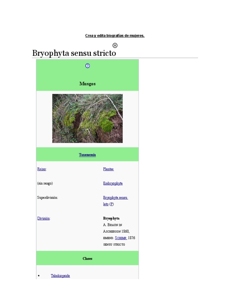 Musgos | PDF | Musgo | Biología