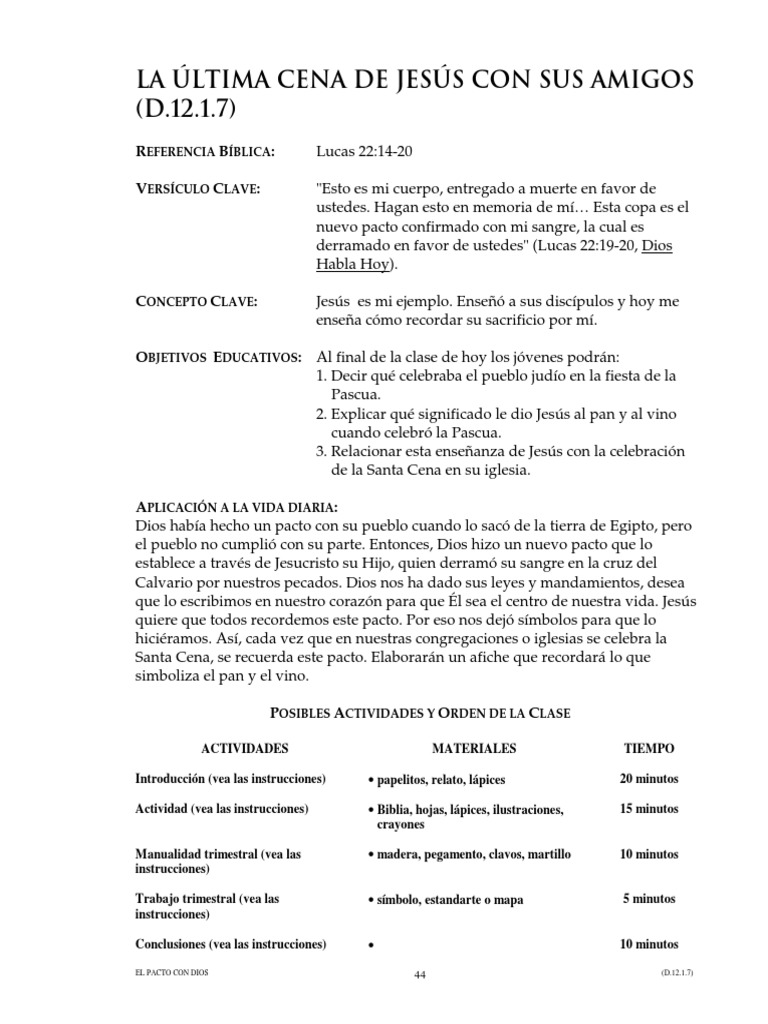 Actividades y Manualidades: Última Cena Niños | PDF | eucaristía ...