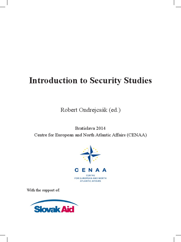 Introduction To Security Studies | Frankfurt School | International ...