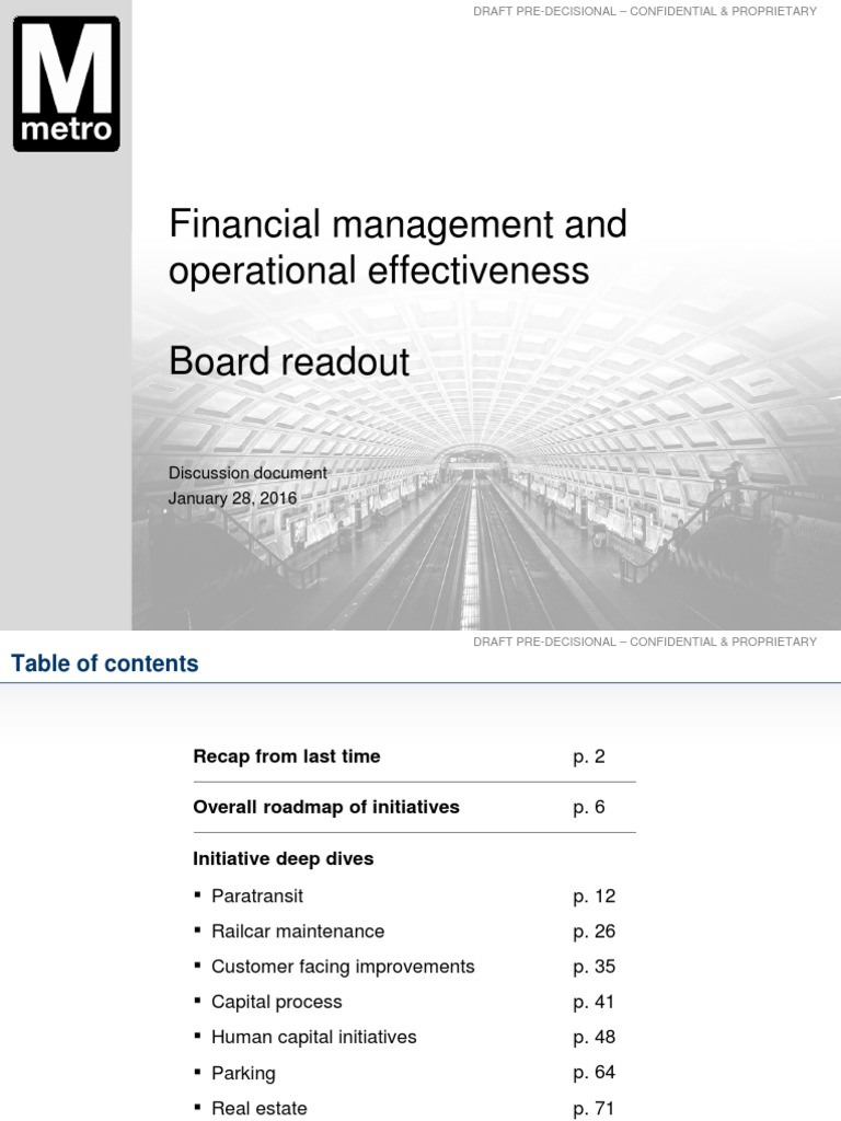 WMATA Strategic Transformation Overview | PDF | Business Process ...