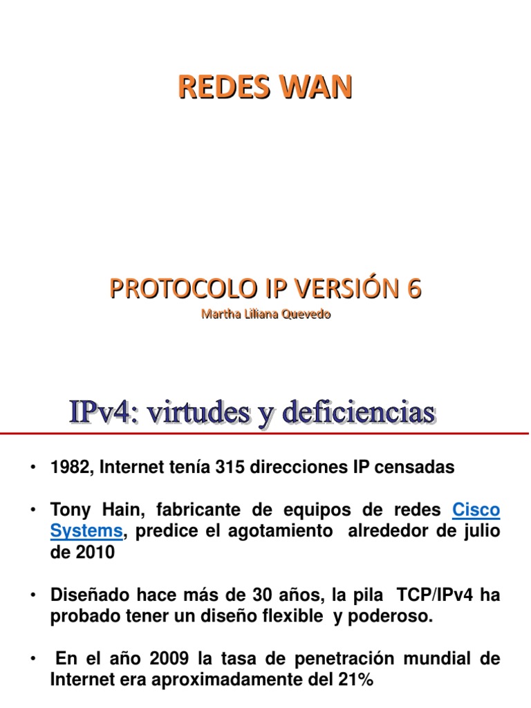 Introducción IPv6 | PDF | Yo Pv6 | Protocolos de internet