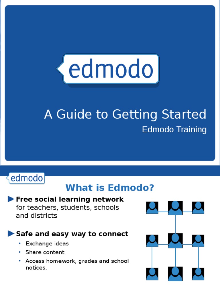 A Guide To Getting Started: Edmodo Training | PDF | Mobile App | Digital Technology