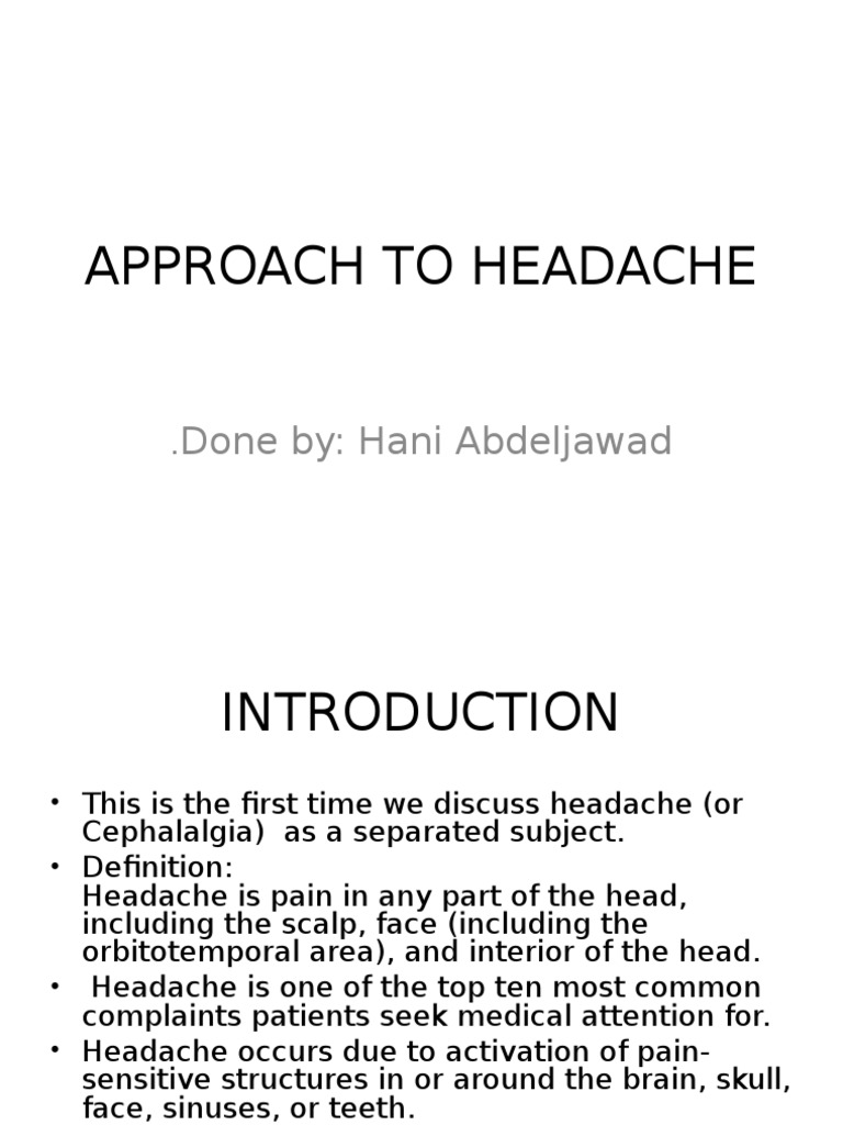 Understanding Cluster Headaches | PDF | Headache | Migraine