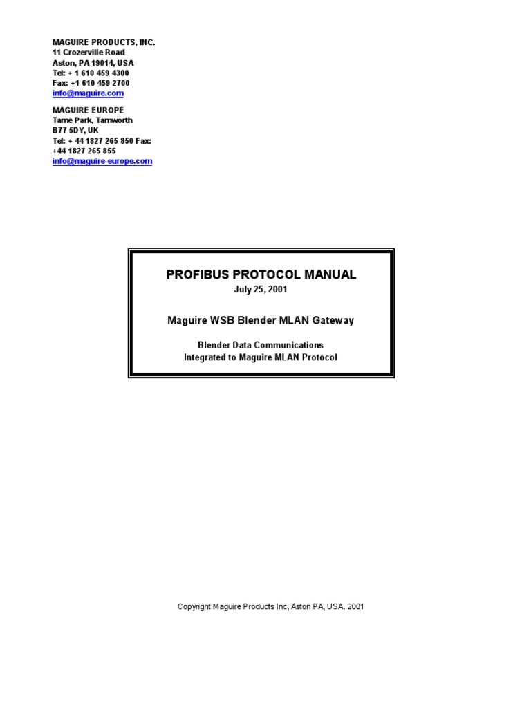 Profibus Protocol | PDF | Gateway (Telecommunications) | Parameter (Computer Programming)