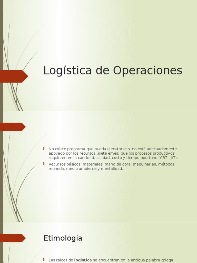 Logística de Operaciones y Gestión de Inventarios | PDF | Logística ...