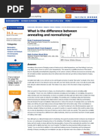 What Is Difference Between Tempering, Annealing, Normalizing and Quenching | PDF | Annealing ...