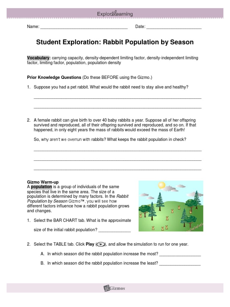 Rabbit Population Season SE | PDF | Population | Simulation