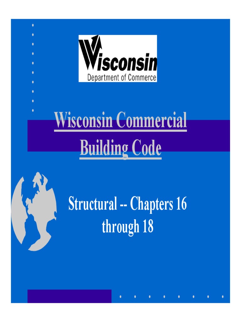 Wisconsin Commercial Building Code | PDF | Foundation (Engineering ...