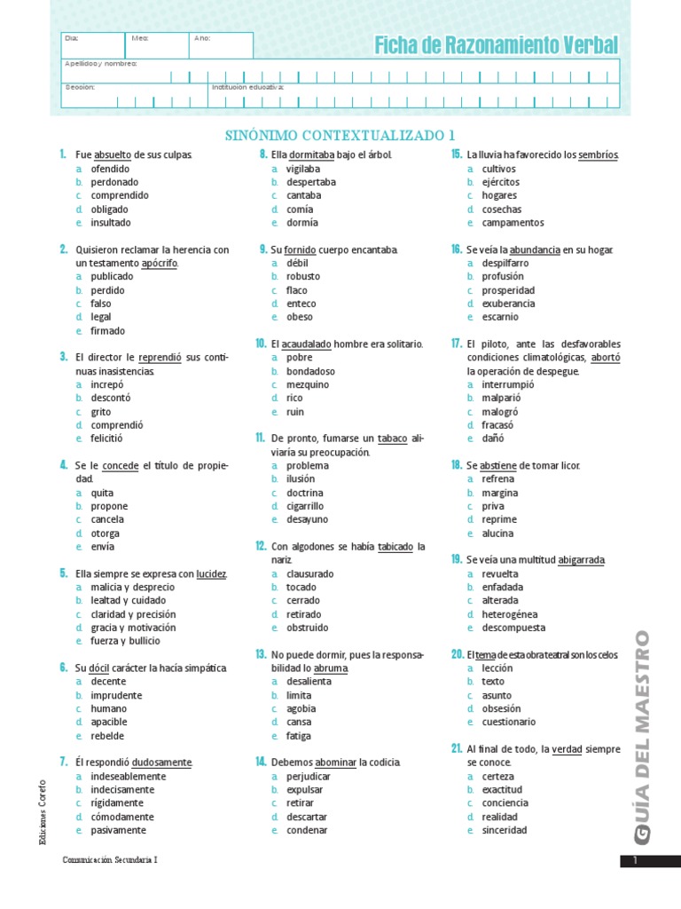 Ficha de RV PDF | PDF | Naturaleza