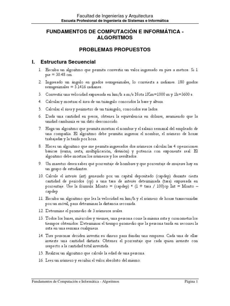 Fundamentos de Computacion EInformatica | PDF