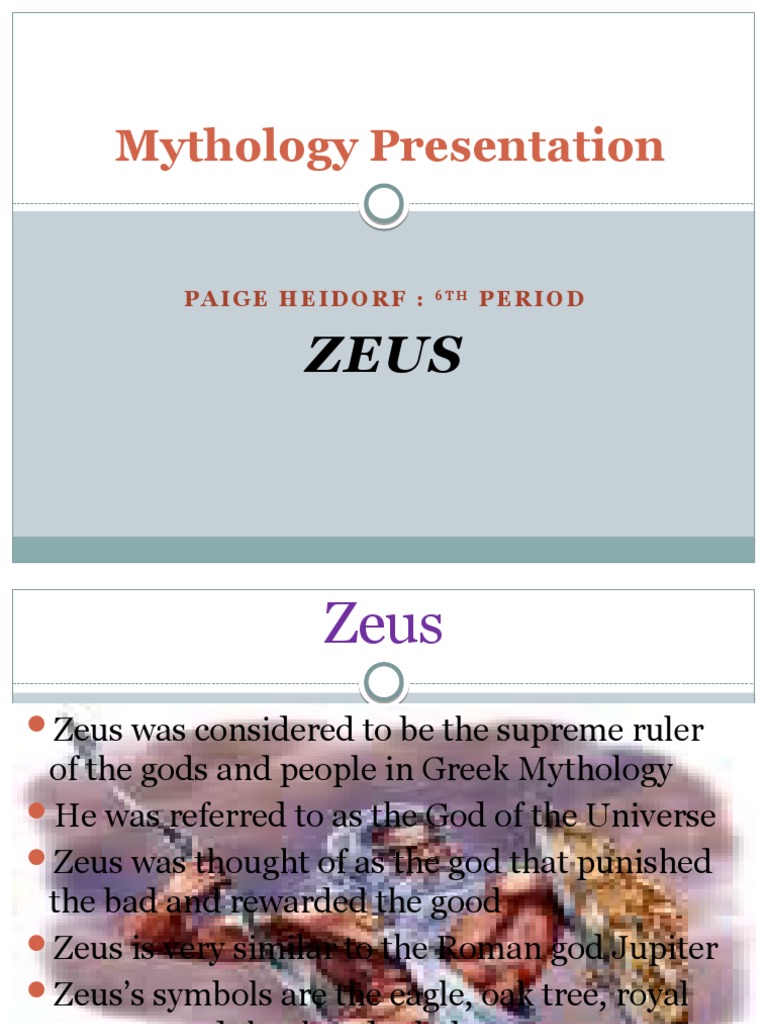 Greek Mythology: Zeus Explored | PDF | Hades | Zeus