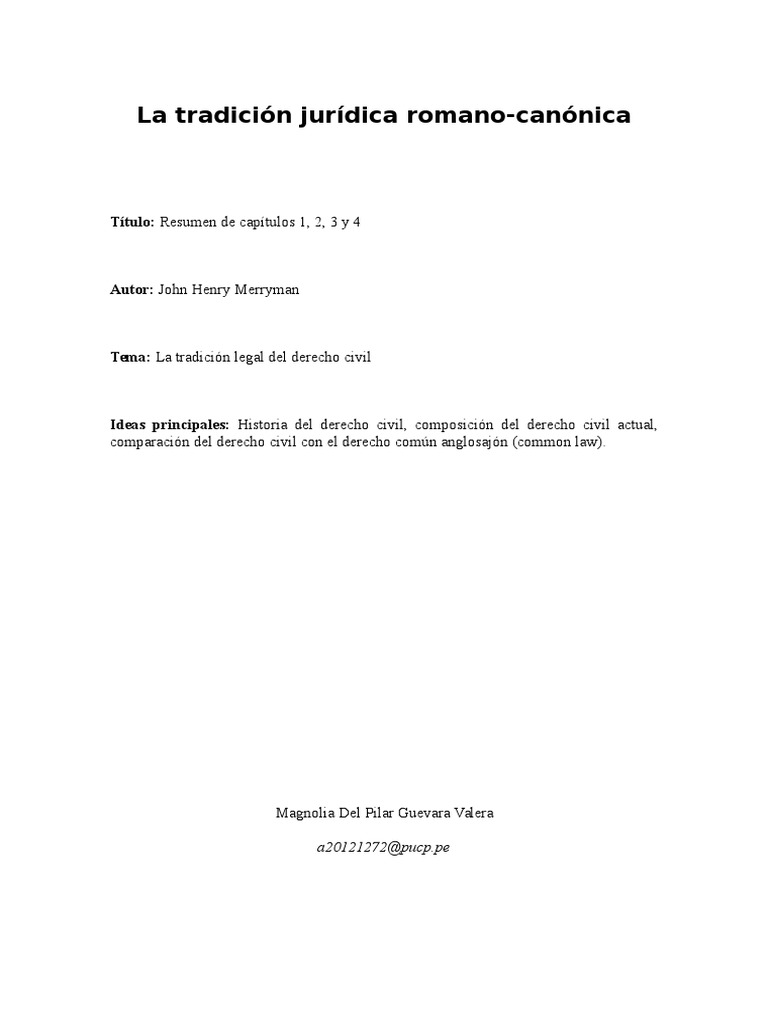 La tradición jurídica romano-canónica: Orígenes e influencias del ...