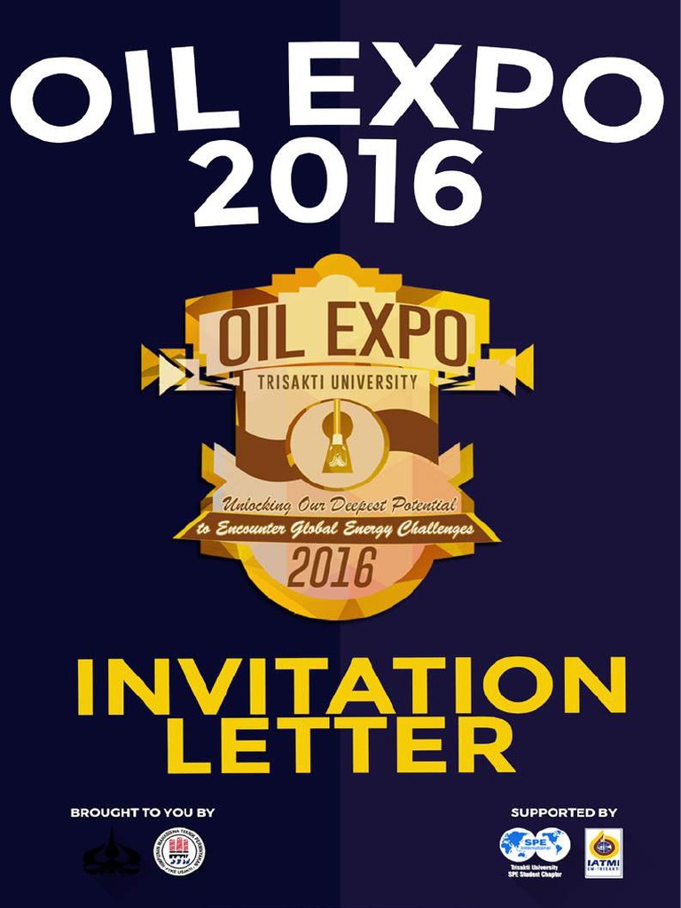Oil Expo 2016 Invitation Letter - Compressed | PDF | Price Of Oil ...