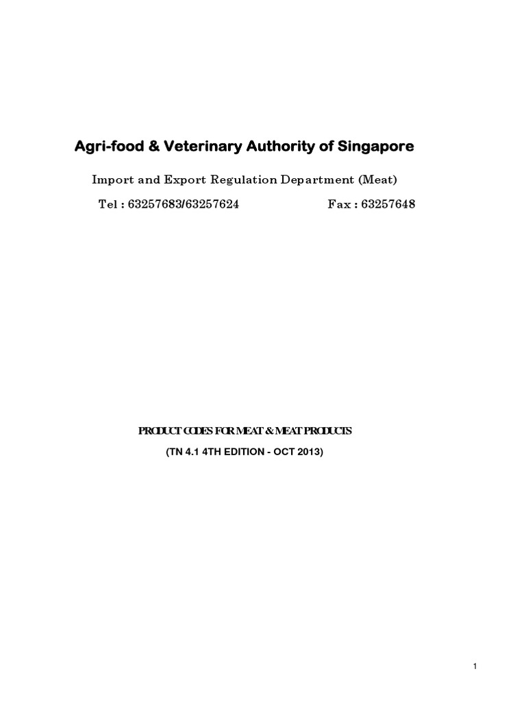 Meat Product Codes Update 2013 | PDF | Lamb And Mutton | Chuck Steak