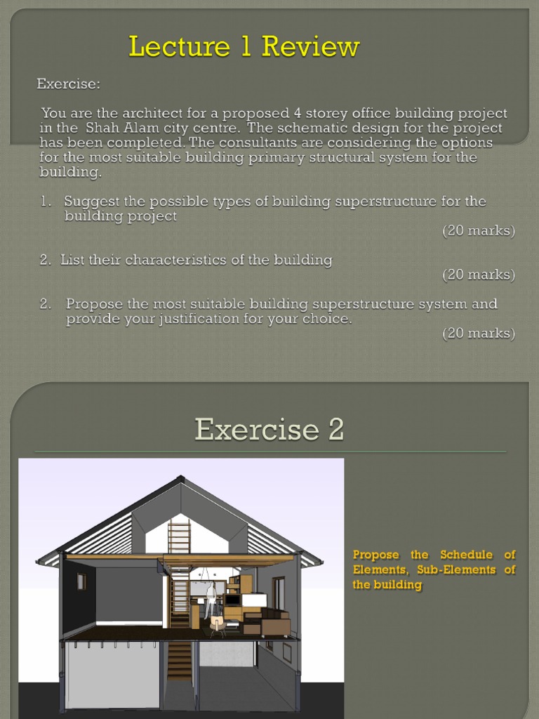 Lecture 2 Building Elements Trades and Specifications | PDF ...