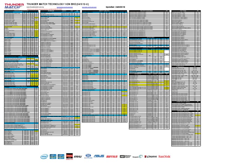 Thundermatch Hardware Price List - 7 | PDF | Computer Data Storage | Computer Architecture
