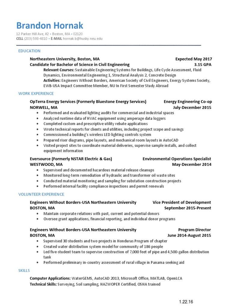 Hornak Brandon Resume | PDF