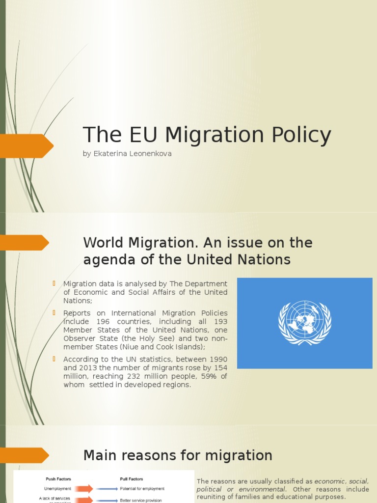The EU Migration Policy | PDF | Immigration | Refugee