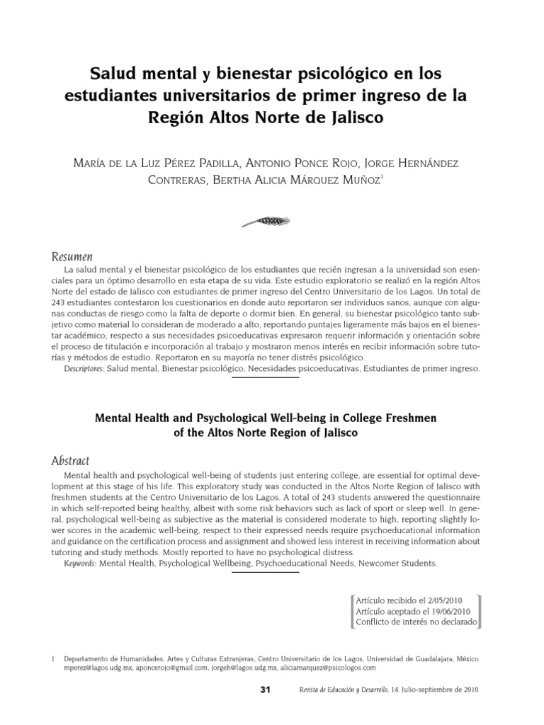 Lect Salud Mental Sesion 1 Referencia de Material PDF | PDF