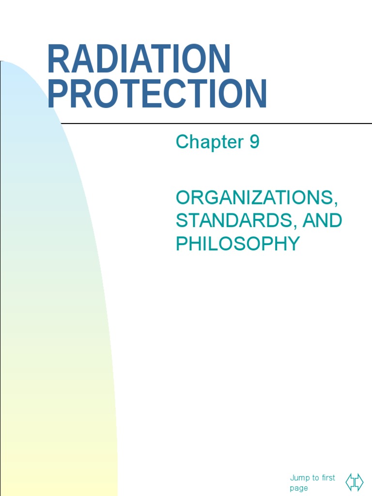 Radiation Protection: Organizations, Standards, and Philosophy | PDF ...