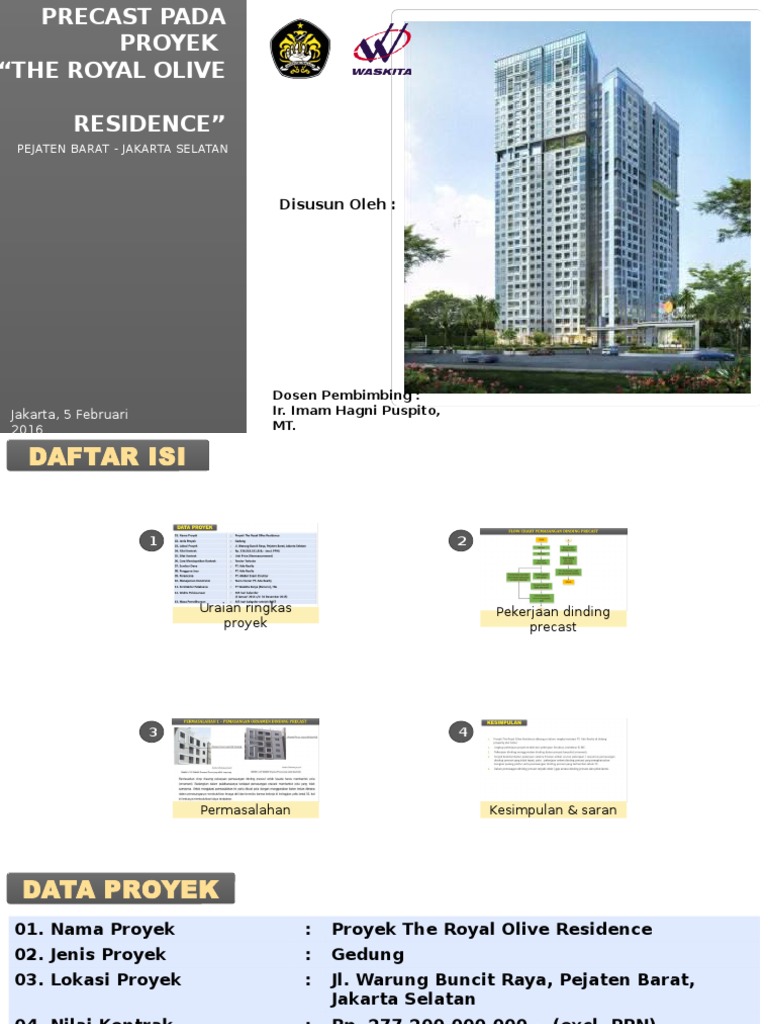 Pemasangan Dinding Precast | PDF | Komputer