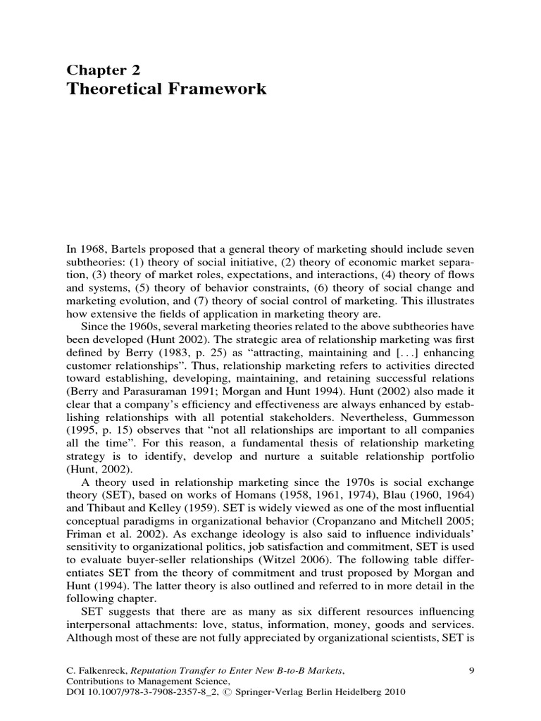 Theoretical Framework in Marketing | Strategic Management ...