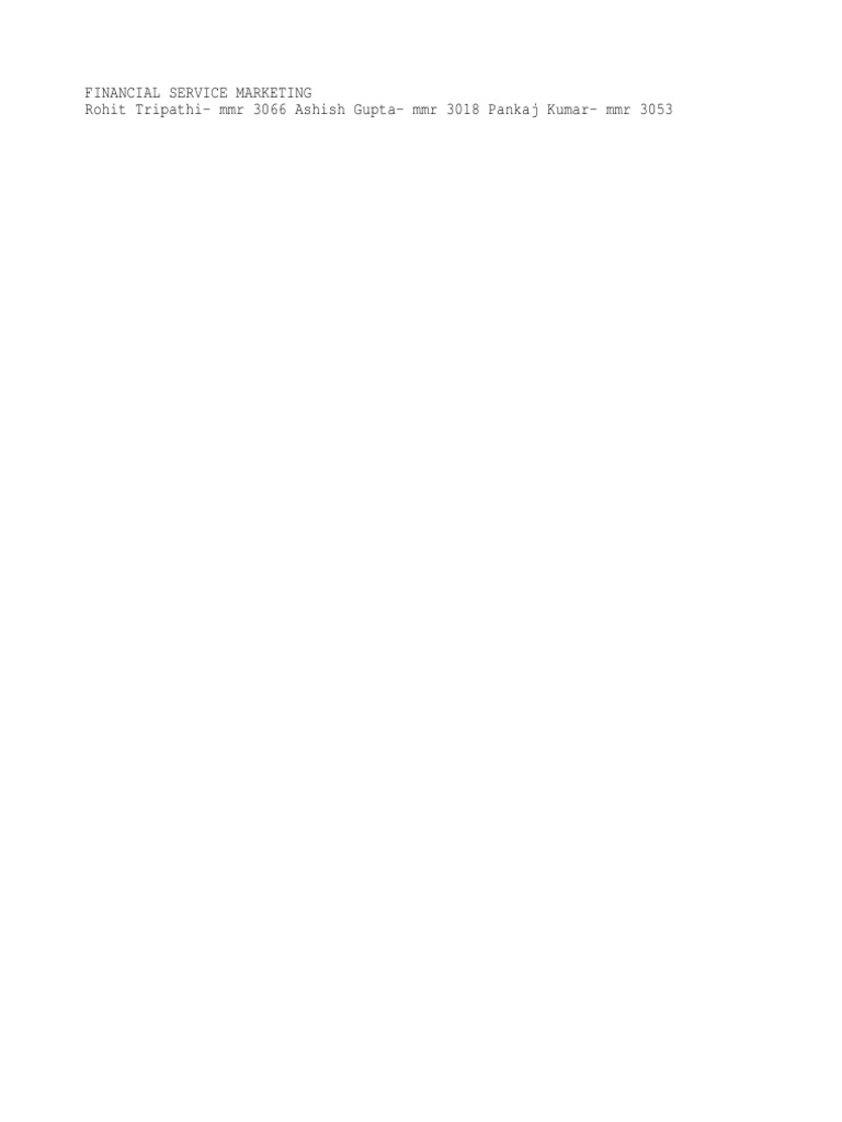 Financial Services Marketing Guide | PDF | Marketing | Pricing