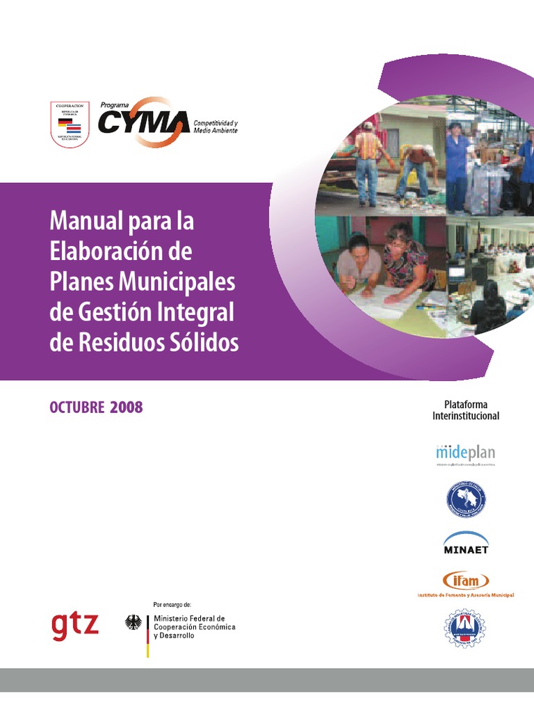 Manual para La Elaboracion de Planes Municipales de Gestion Integral de Residuos Solidos | PDF ...