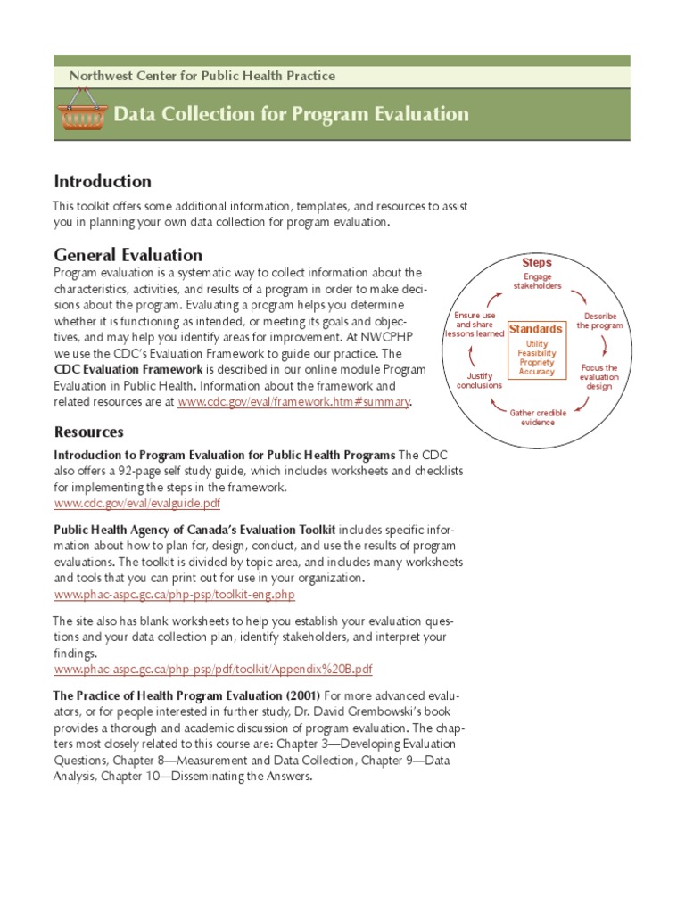 Data Collection Toolkit | PDF | Program Evaluation | Survey Methodology