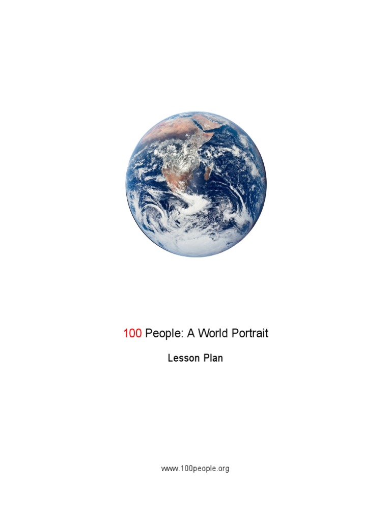 100 People Lesson Plan | PDF | Statistics | Languages