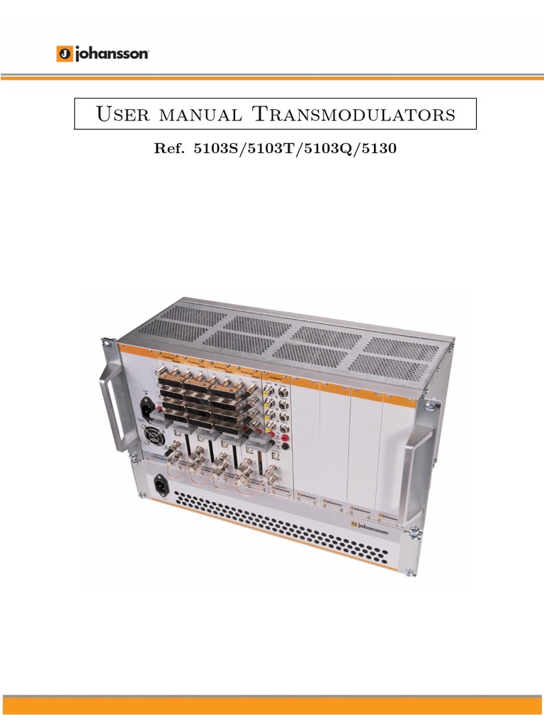 Johansson QPSK-COFDM Transmodulator (32 - Program) | PDF | Bandwidth (Signal Processing ...