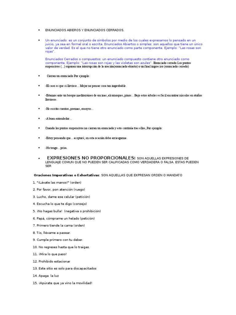 Ejemplos de conectores disyuntivos.docx | Oración (Lingüística) | Oración