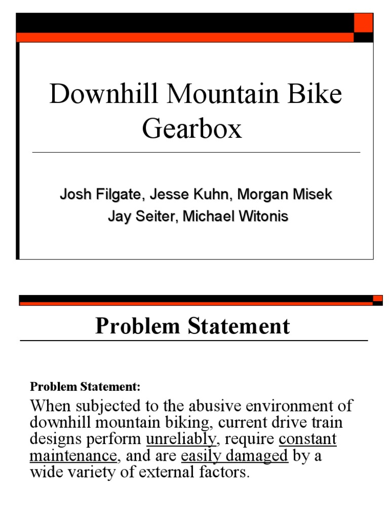 Downhill Mountain Bike Gearbox: Josh Filgate, Jesse Kuhn, Morgan Misek ...