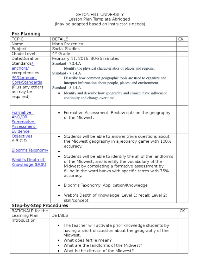 Quiz Lesson Plan & Geography Game | Download Free PDF | Tornadoes ...