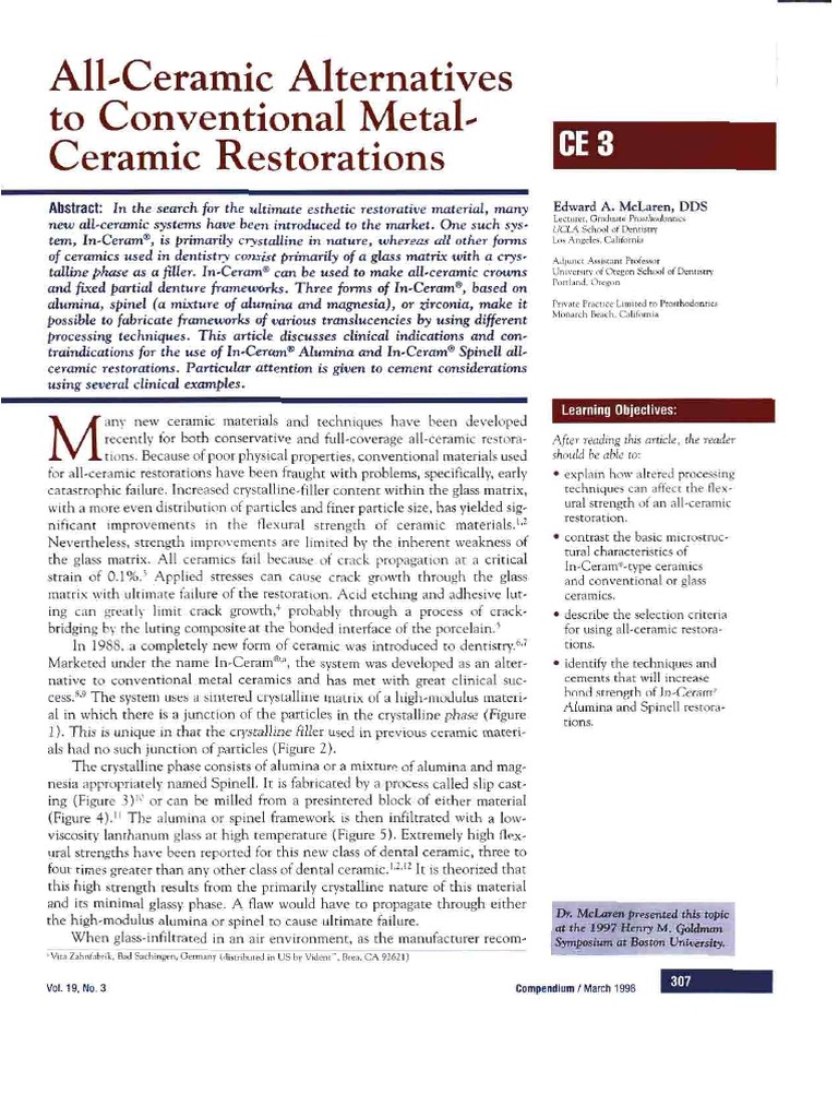All Ceramic Alternatives PDF | PDF