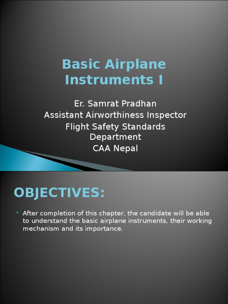 Basic Airplane Instruments | PDF | Aviation | Aerospace Engineering