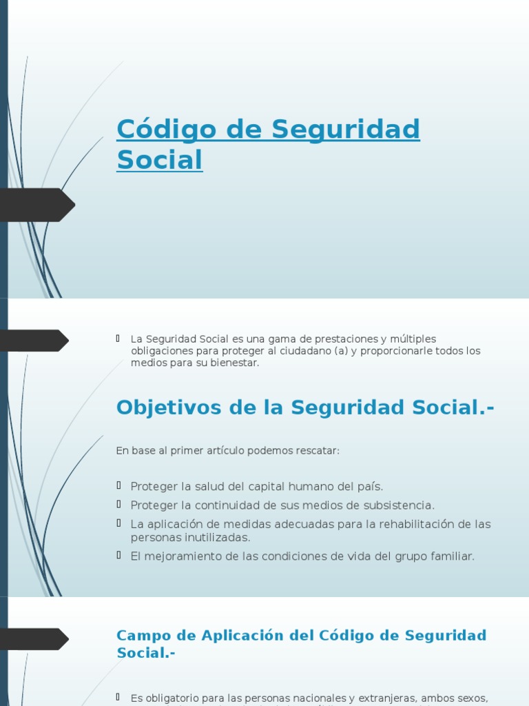 Código de Seguridad Social | PDF | Seguro | Economias