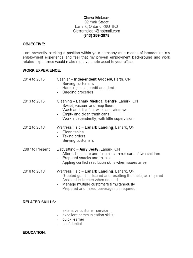 Cierra Resume | PDF