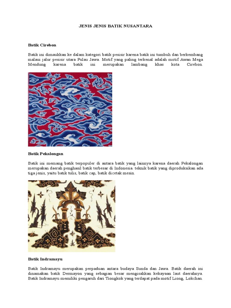 Materi Kliping Tentang Batik | PDF