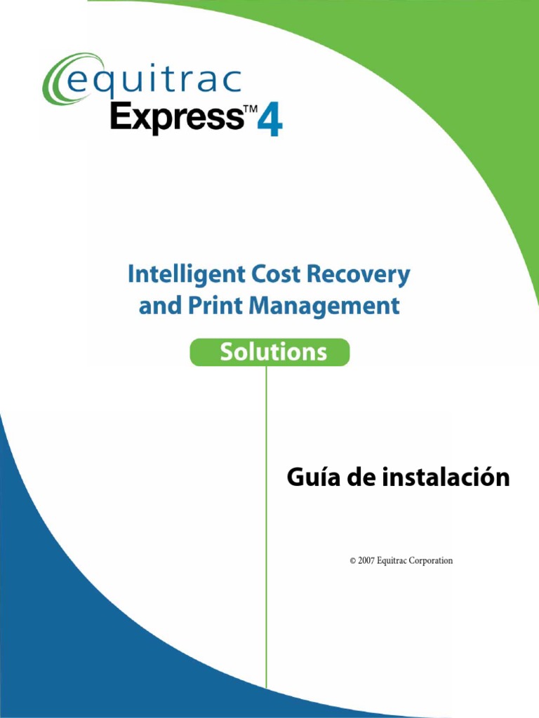 Installation Guide ES Equitrac | PDF | Servidor SQL de Microsoft ...