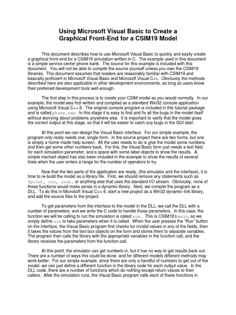 VBTutorial | PDF | Library (Computing) | Graphical User Interfaces