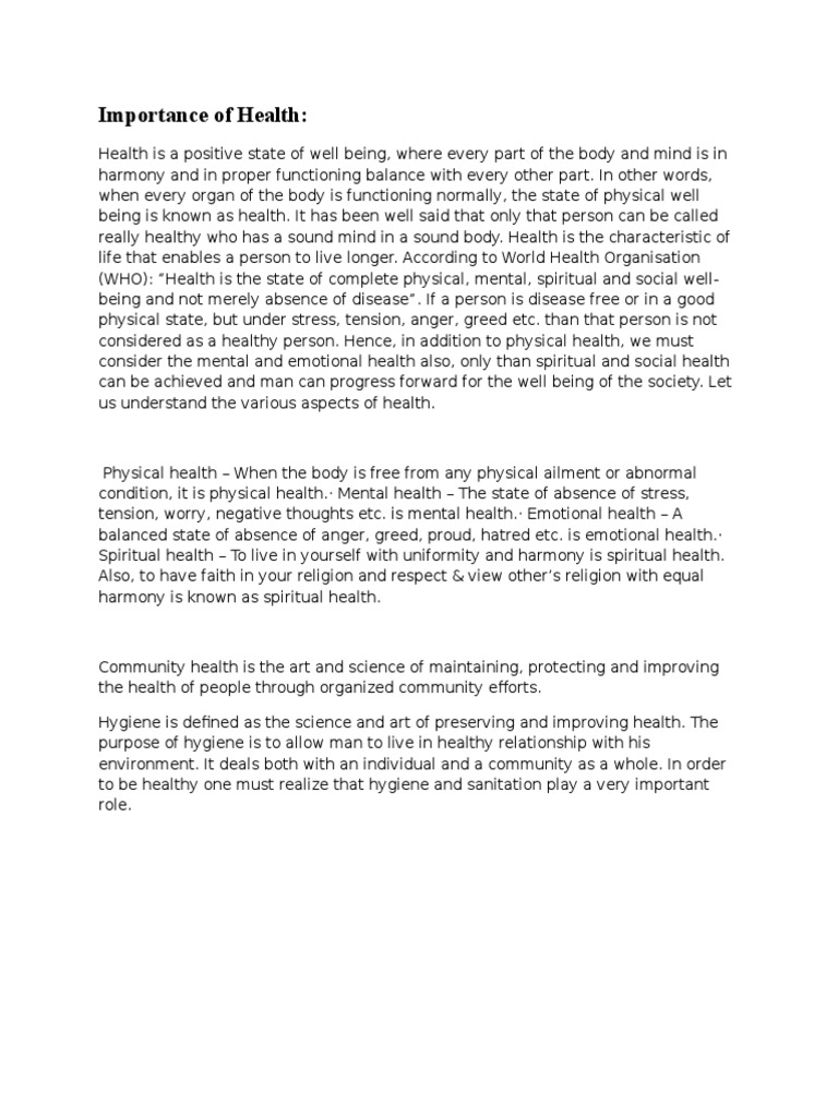 Comprehensive Guide to Health Awareness | PDF | Healthy Diet | Body Image