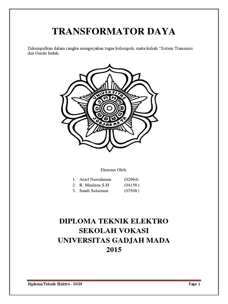 Transformator Daya untuk Mahasiswa | PDF