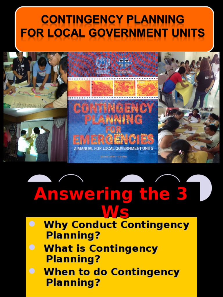 Contingency Plan | PDF | Rain | Tsunami
