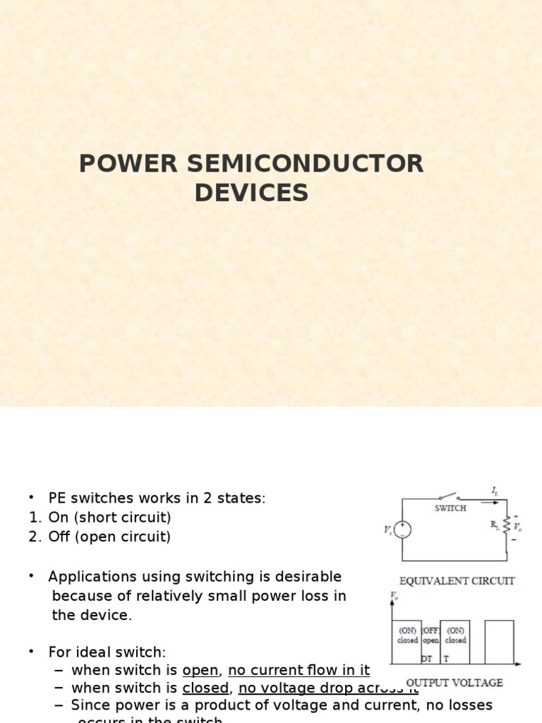Power Semiconductor Devices | PDF | Bipolar Junction Transistor | Diode