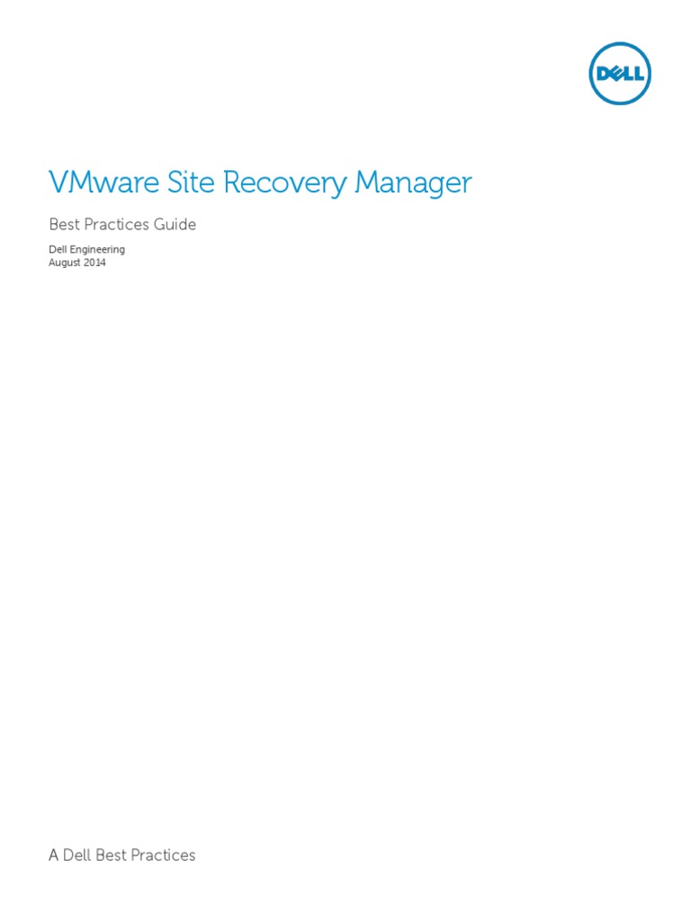 Compellent Best Practices With Site Recovery Manager | PDF ...