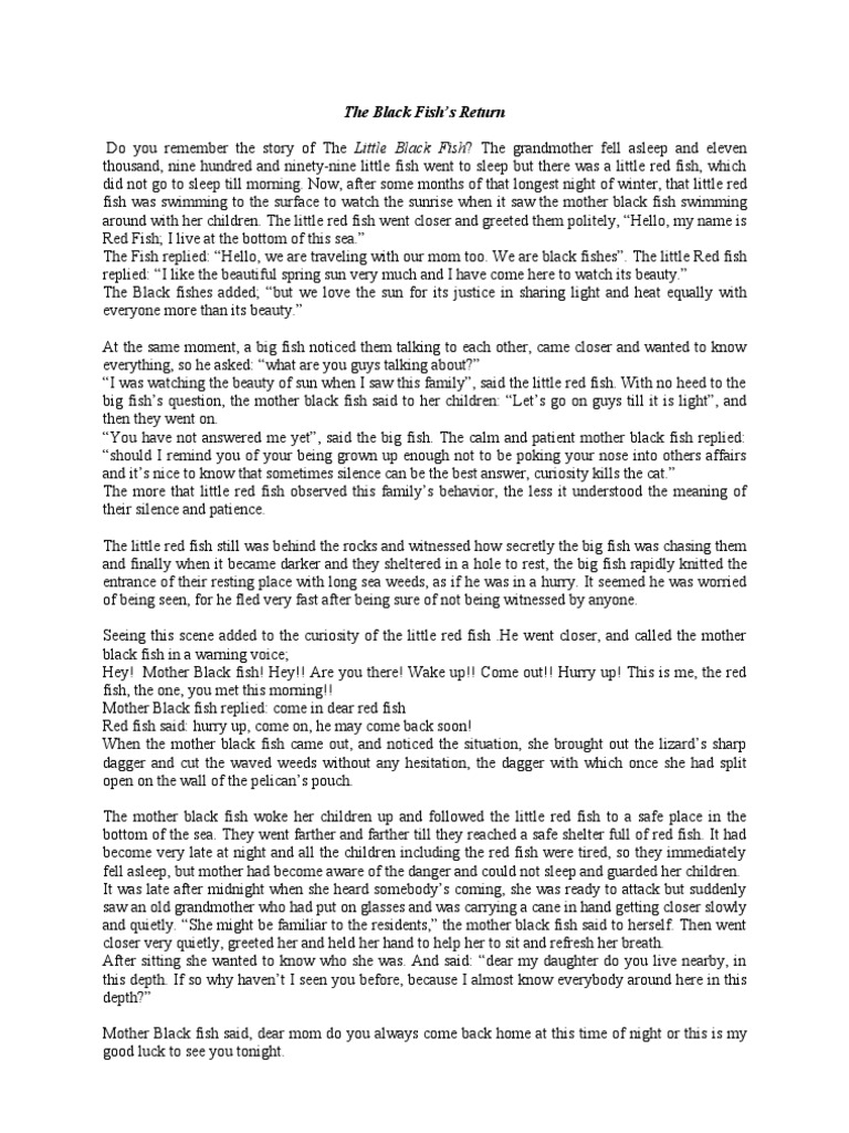 The Return of The Black Fish | PDF | Dolphin | Sleep