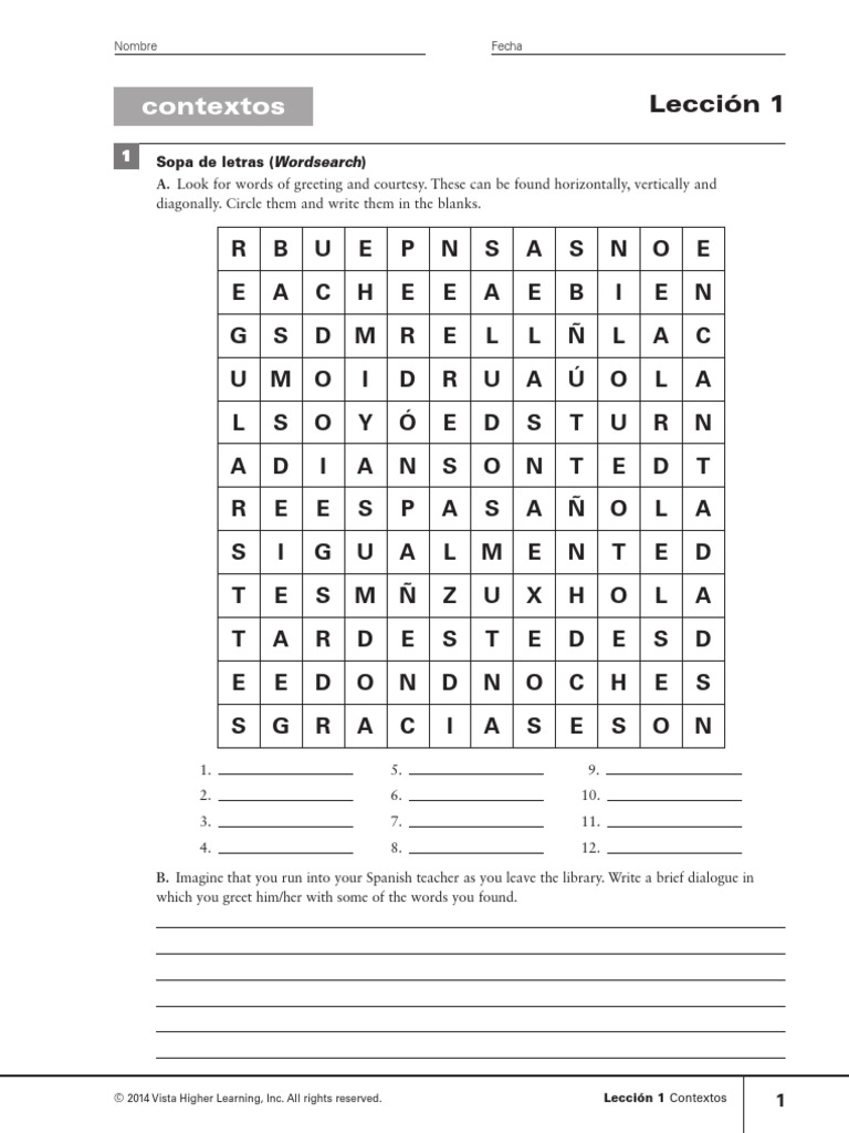 Des2e v1 AP l01 Vocabulary Activities | PDF